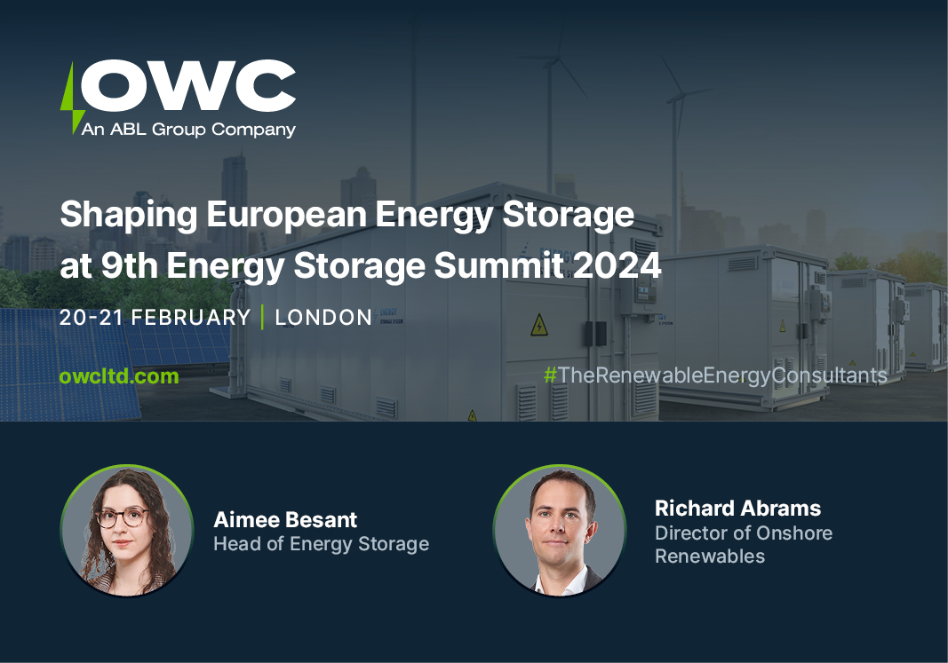 Discuss European energy storage deployment with OWC at the 9th Energy ...