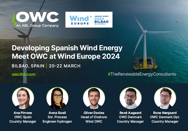 OWC at Wind Europe Bilbao, Spain | 20 - 22 March - OWC