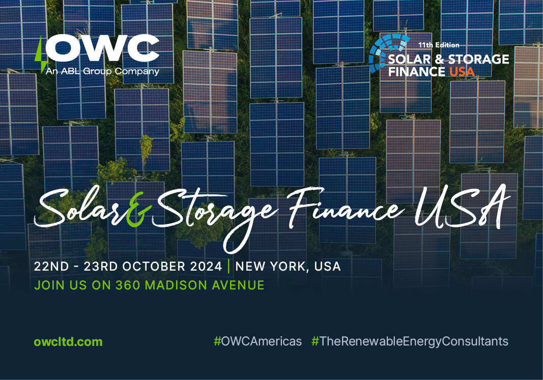 Discover OWC at Solar & Storage Finance USA! - OWC